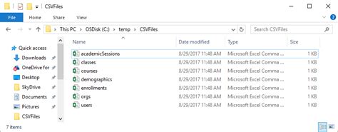 Oneroster® 10 Format Csv Files For Sds School Data Sync Microsoft