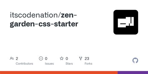 Github Itscodenationzen Garden Css Starter