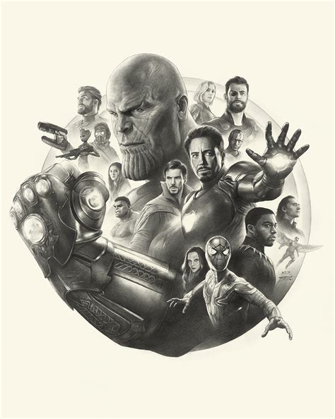 Pencil Drawings Of Avengers