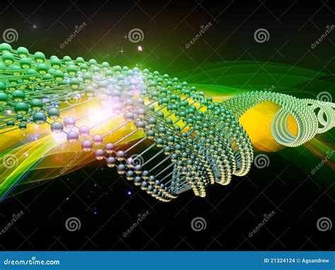 Molecular Wave Stock Illustration Illustration Of Biochemistry 21324124