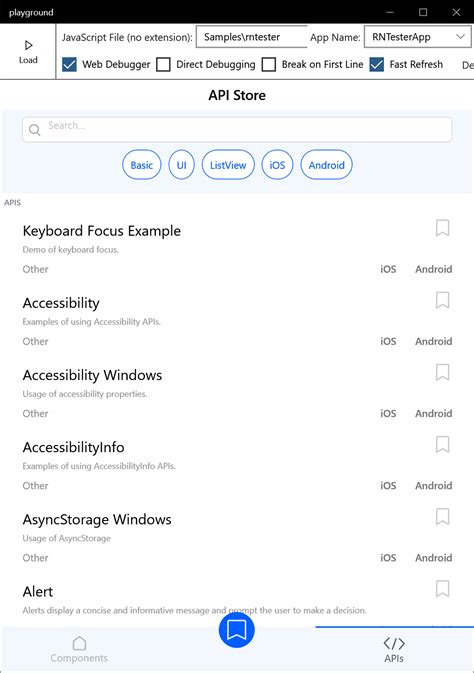 add windows as a platform filter to redesigned rntester · issue 6314 · microsoft react native
