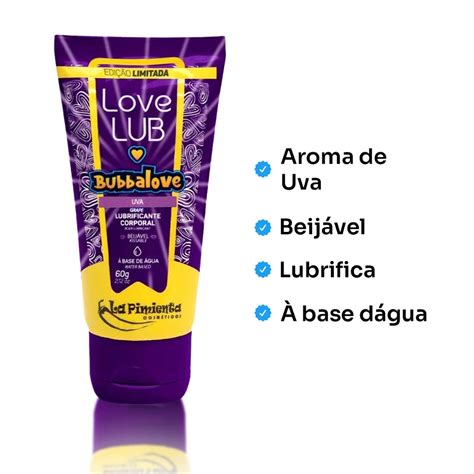 Gel Lubrificante Uva Love Lub Bubbalove 60g La Pimienta Shopee Brasil