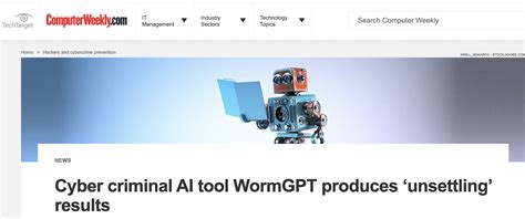 Cyber Criminal Ai Tool Wormgpt Produces ‘unsettling Results Professor Kevin Curran