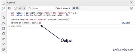 JavaScript Program To Find The Volume Of A Sphere CodeVsColor