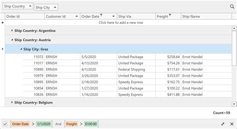 Lesson Sort Group Filter Data Wpf Controls Devexpress Documentation