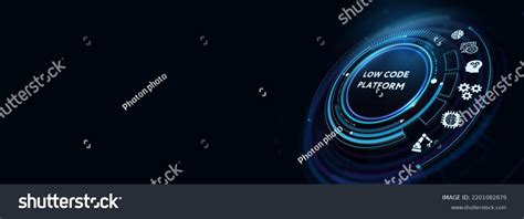 Low Code Software Development Platform Technology Stock Illustration