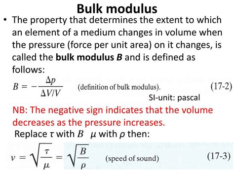 What Is Bulk Modulus Formula At Tia Thomas Blog