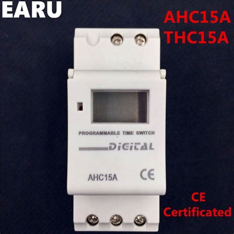 1pc Electronic Weekly 7 Days Programmable Timer Thc15a Ahc15a Digital Time Timer Switch Relay