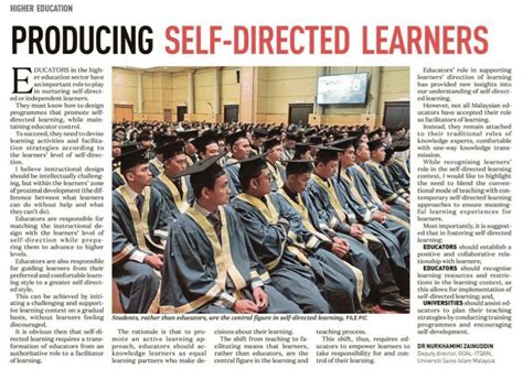 Pdf Producing Self Directed Learners