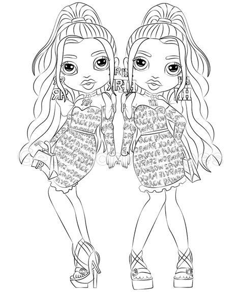 30 Rainbow High Coloring Pages Free Printable Pdf