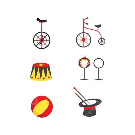 Circus Element Vector Illustration Design Bright Illustration Park Vector Bright Illustration