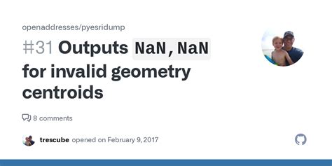 Outputs `nannan` For Invalid Geometry Centroids · Issue 31 · Openaddressespyesridump · Github