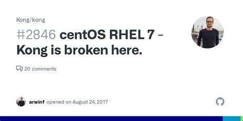 Centos Rhel 7 Kong Is Broken Here · Issue 2846 · Kongkong · Github