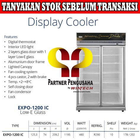 Jual Gea Expo 1200 Ic Display Cooler Showcase Chiller Lemari Pendingin Shopee Indonesia