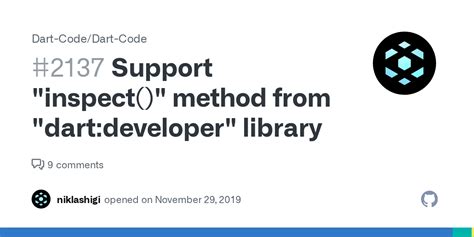 Support Inspect Method From Dartdeveloper Library · Issue 2137
