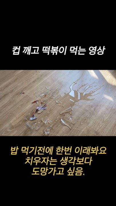 벰베 자취일기 유리컵 깨고 떡볶이 먹는 영상 Shorts 자취생브이로그 자취vlog 자취요리 Youtube