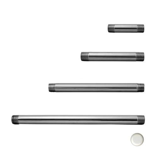 Westbrass 5 In X 24 In Ips Pipe Nipple Powder Coat White