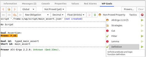 c how to know which parts of an acsl predicate are failing stack