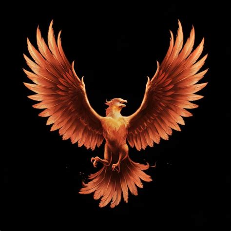Phoenix Rising A Symbol Of Rebirth And Resilience Premium Ai
