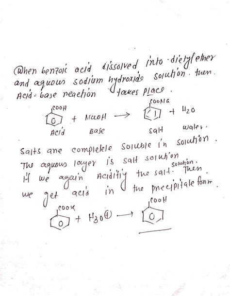 Solved When Benzoic Acid 5 Is Partitioned Between Diethyl Ether