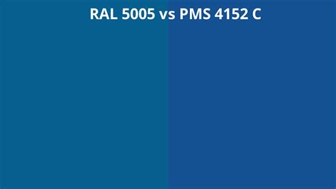 Ral 5005 Vs Pms 4152 C Ral Colour Chart Uk
