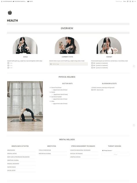 ultimate glow up notion template notion life planner notion all in one template etsy