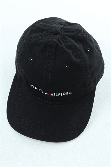 F 타미힐피거 모자 블랙 올드스쿨 야구 캡 이오acc 세컨웨어헬로마켓