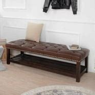 Velvet Storage Bench With Arm Upholstered Bedroom Bench End Of Bed