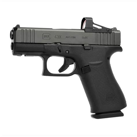GLOCK 43X MOS 9MM FXD W FRONT RAILS Brownells