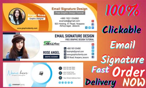 Design A Professional Clickable Email Signature For Gmail Yahoo Etc By Designpro 2023 Fiverr