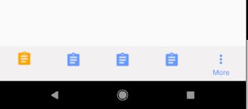 Xamarin Forms How To Show The Tabbed Icons With Scrollable Instead Of More Dots In Xamarin
