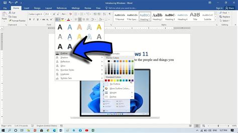 How To Put Outline On Text In Microsoft Word At Brendan Gates Blog