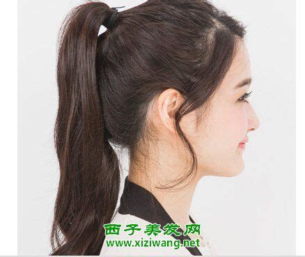 好看的高马尾发型 简单又好看的高马尾 3 配图网