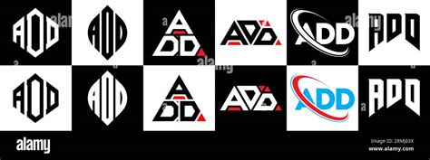 Add Letter Logo Design In Six Style Add Polygon Circle Triangle Hexagon Flat And Simple