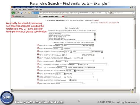 ppt part parametric search tool february 10 2011 powerpoint