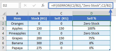 Excel ISERROR Function Test If Cell Results In An Error