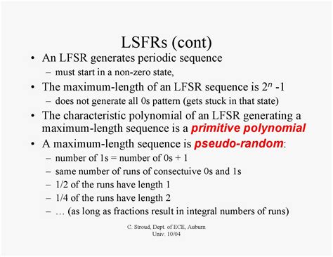 Alex9ufo 聰明人求知心切 Linear Feedback Shift Registers Lfsrs 線性回授移位暫存器