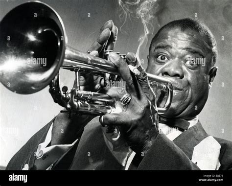 Louis Armstrong 1901 1971 American Jazz Trumpeter About 1953 Stock