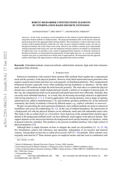 Pdf Robust High Order Unfitted Finite Elements By Interpolation Based