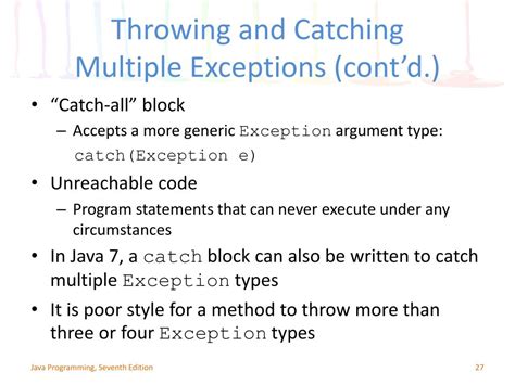 Ppt Chapter 12 Exception Handling Powerpoint Presentation Free