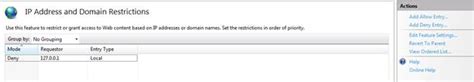 An Overview Of Iis 75 Feature Ip And Domain Restrictions
