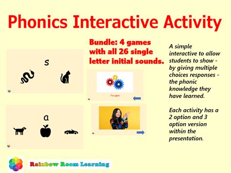 Phonics Interactive Activities Bundle Teaching Resources