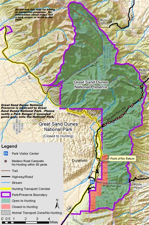 Great Sand Dunes Maps Npmaps Free National Park Maps