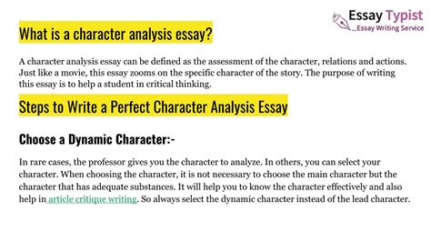 PPT How To Write A Character Analysis Essay Successfully PowerPoint Presentation ID 11737504