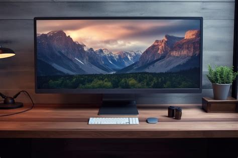 Premium AI Image Monitor Concept Design