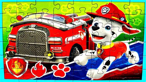 Пазл Щенячий Патруль Маршал спешит на помощь собираем пазлы для детей Paw Patrol Danik And