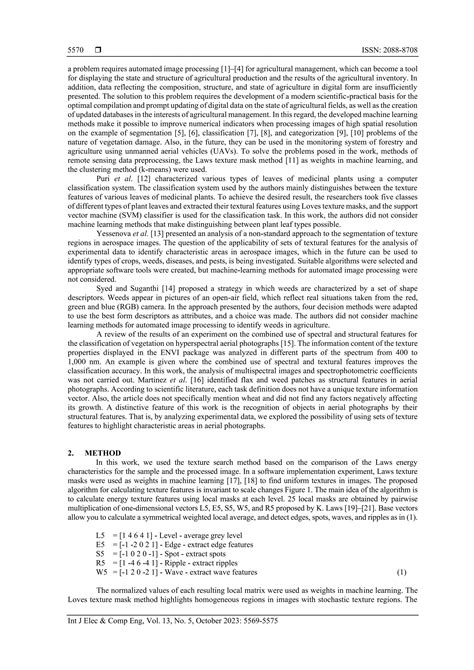 Applying Textural Laws Masks To Images Using Machine Learning Pdf