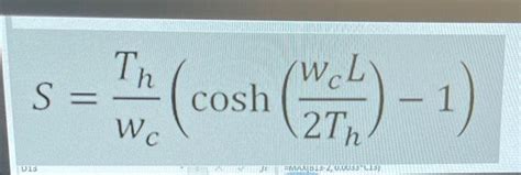 Solved Can Someone Isolate The Variable Th In This