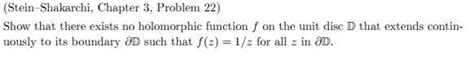 Solved Stein Shakarchi Chapter 3 Problem 22 Show That
