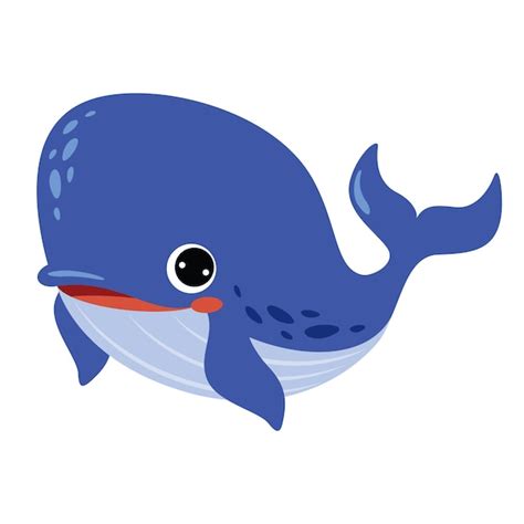 Cartoon Tekening Van Een Walvis Premium Vector